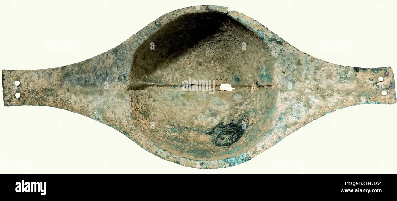 A Celtic shield boss, late La Tène Period, 2nd/1st century B.C. Bronze ...