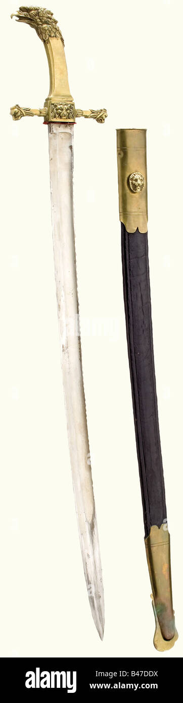 A sabre for a sapper of the Imperial Guard, of the 2nd Empire. Slightly ...
