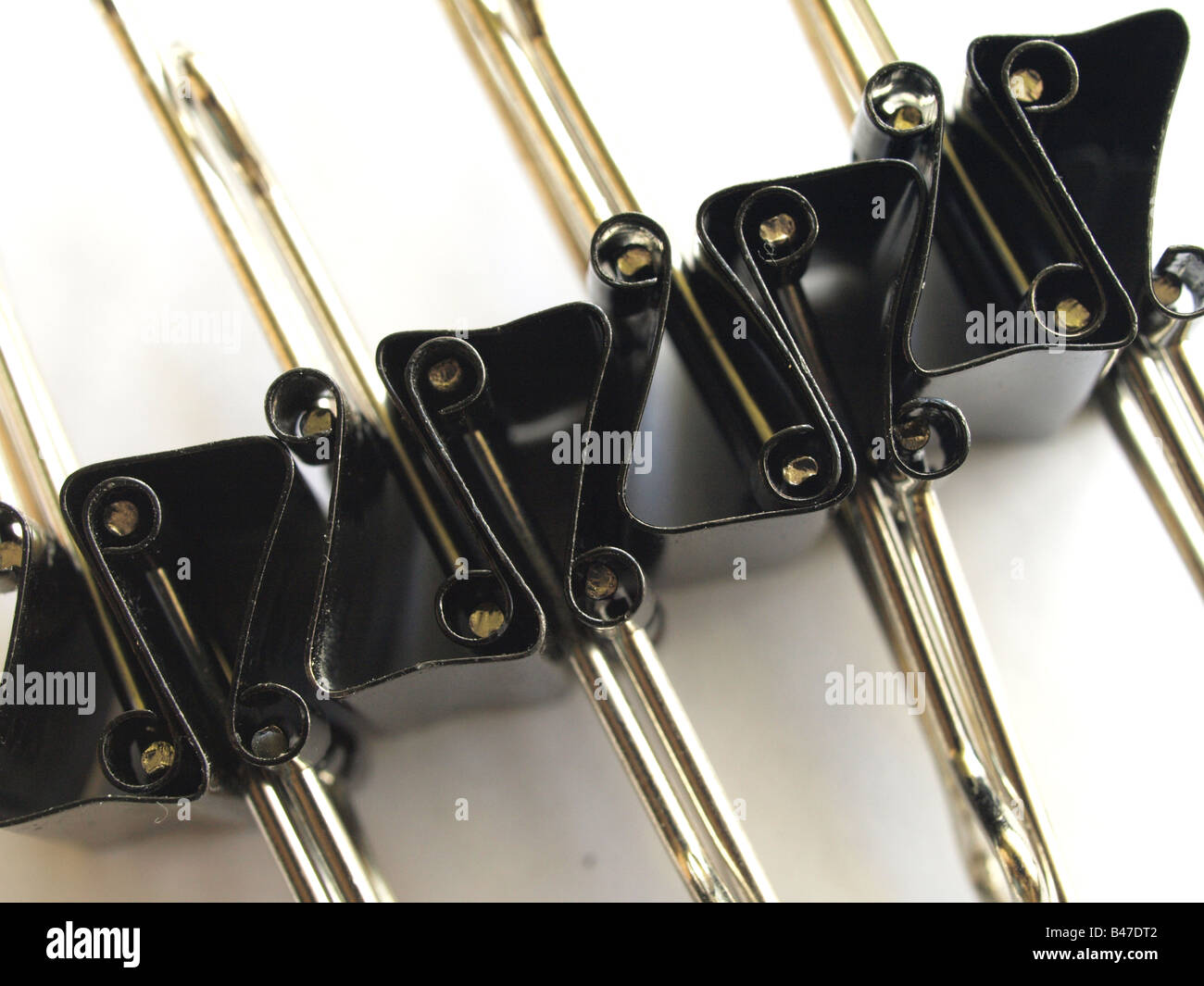 Steel binder clips Stock Photo - Alamy