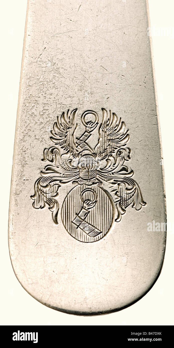 Hermann Göring - 23 pieces from his table silver., Each piece bears the ...