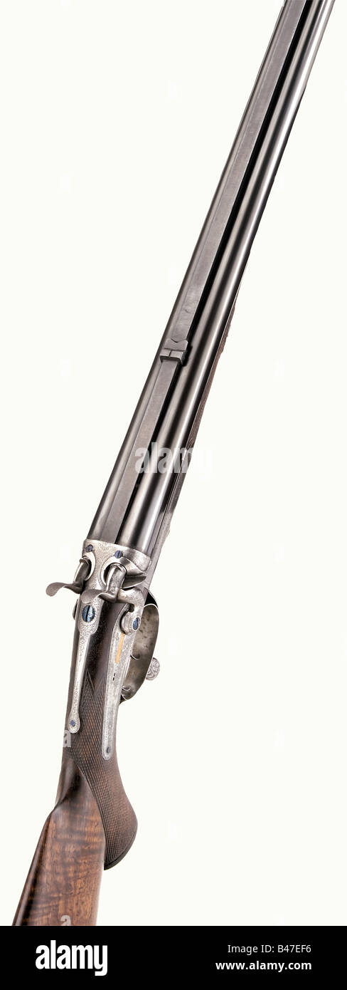 A double-barrelled hammer rifle, Thomas Turner in Birmingham, end of ...