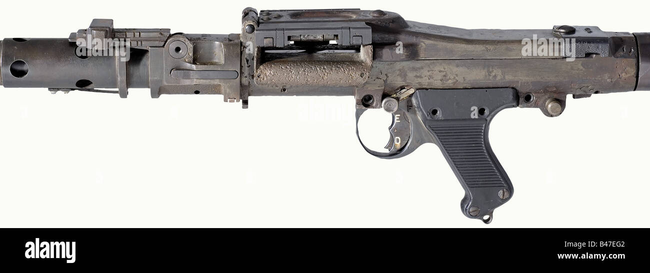 A light machine gun 34, "MG 34", calibre 8 x 57, no. 8992. Bright bore ...