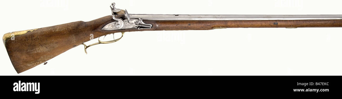 A muzzle-loading air rifle with rifled and smooth bore, Wentzlau in ...