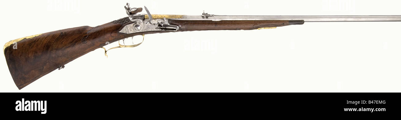 Combination flintlock air rifle peter bosler hi-res stock photography ...