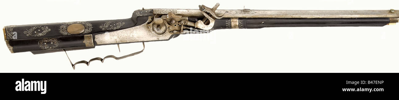 A German wheellock "Stutzen" (short rifle), 1st half of the 17th ...
