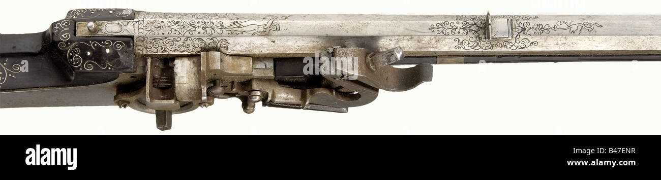 A German wheellock "Stutzen" (short rifle), 1st half of the 17th ...