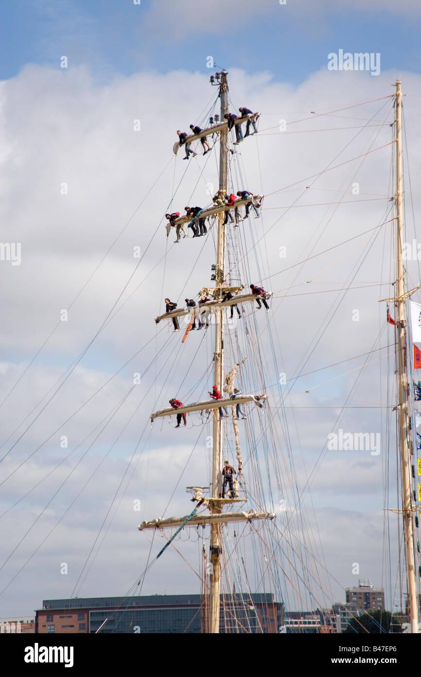 The Polish ship the Pogoria sailing ship at the Tall Ships race parade ...