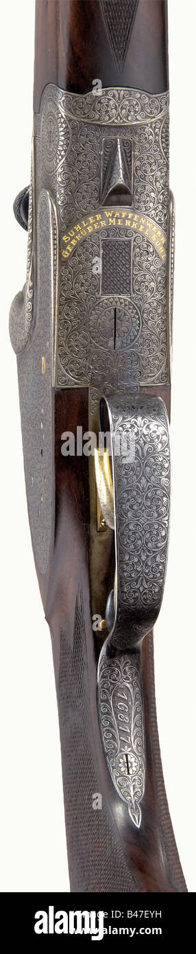 Werner Mölders - a fine over-and-under double-barrelled rifle, Merkel ...