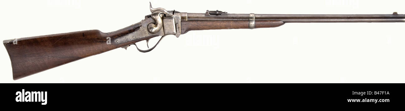 A Sharps model 1863 carbine, Metallic Cartridge Conversion. Calibre .52 ...