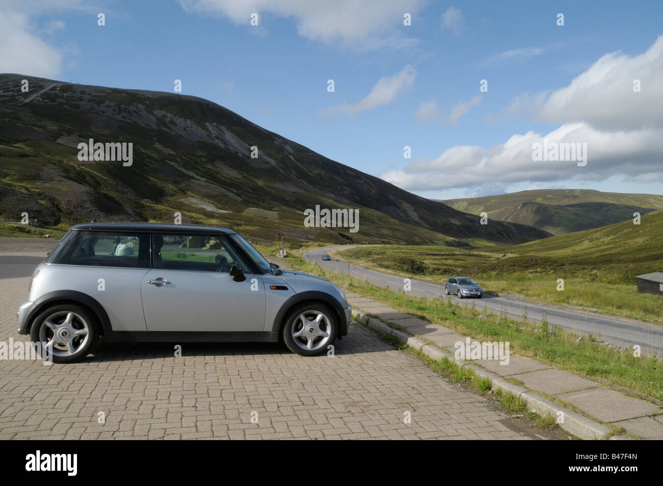 Mini Cooper at Spittal of Glenshee, Scotland Stock Photo - Alamy
