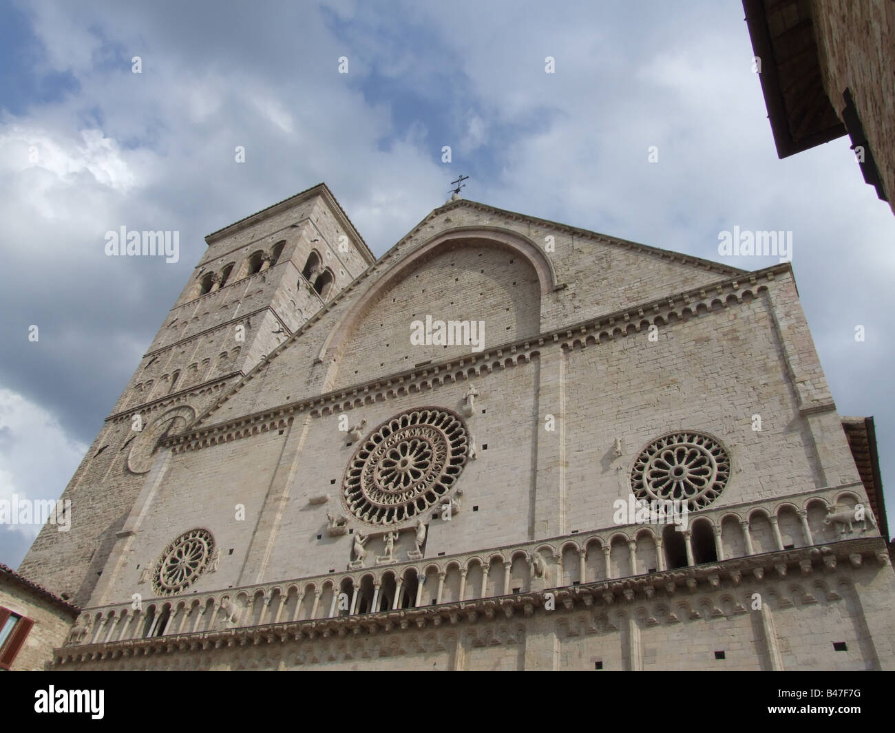 san rufino cathedral in assisi, italy Stock Photo - Alamy