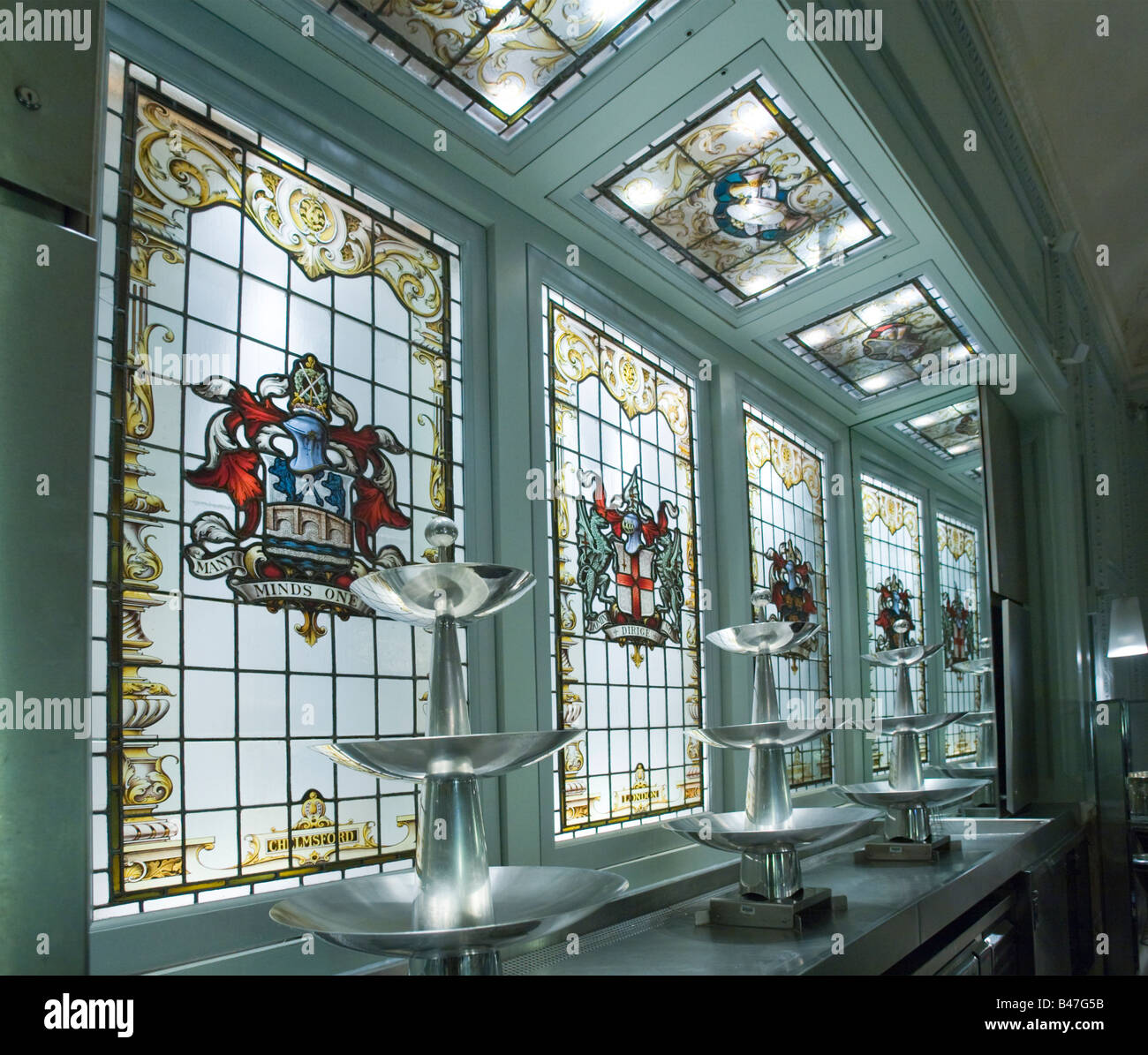 ANdAZ - bar with original stained glass windows in former Great Eastern ...
