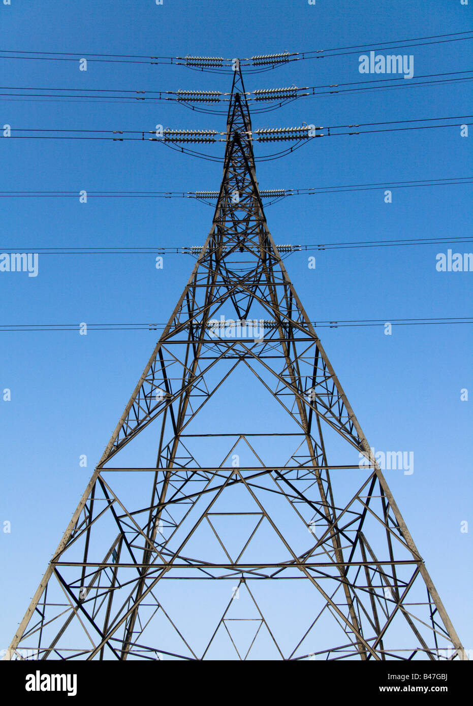 Electricity pylon or tower Stock Photo - Alamy