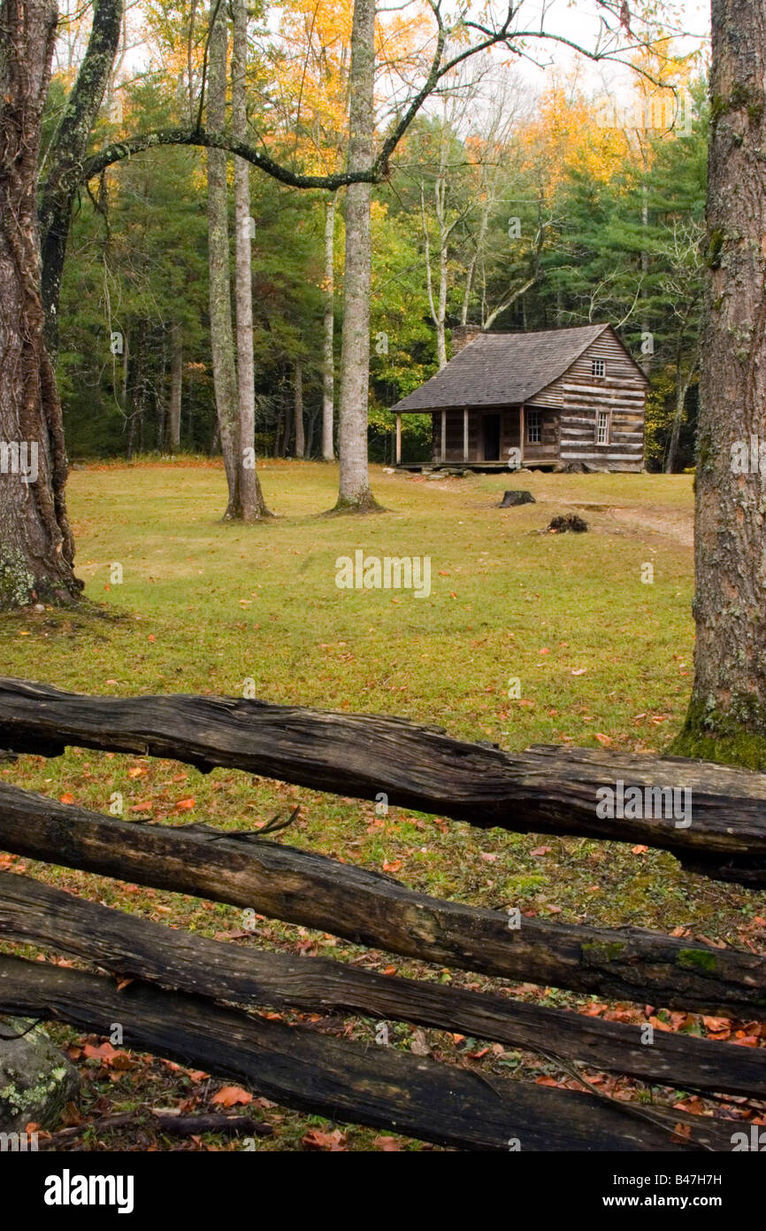 Carter Shields cabin in Great Smokey Mountains National Park, Tennessee ...