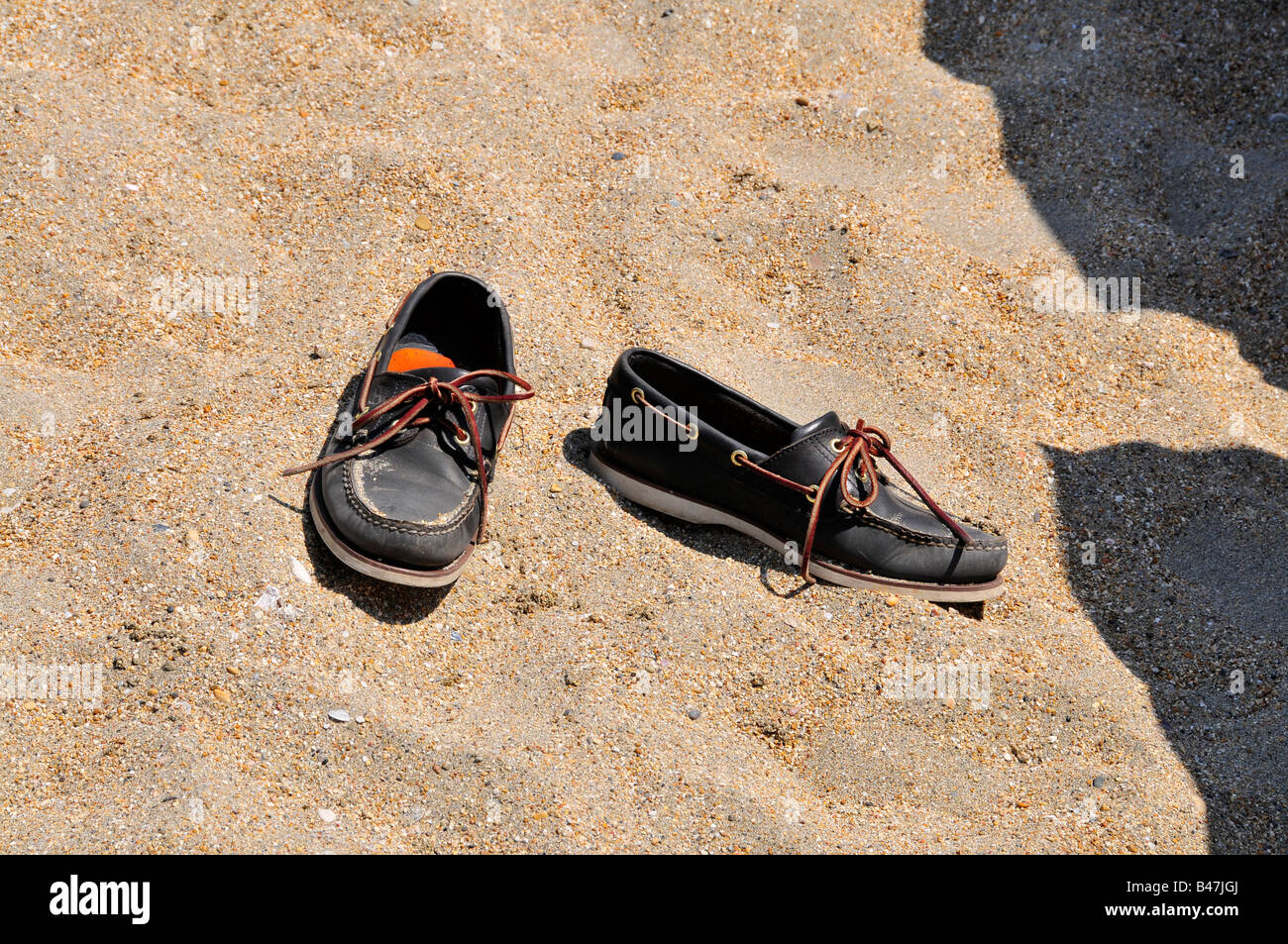 Shoes left on the beach hi-res stock photography and images - Alamy
