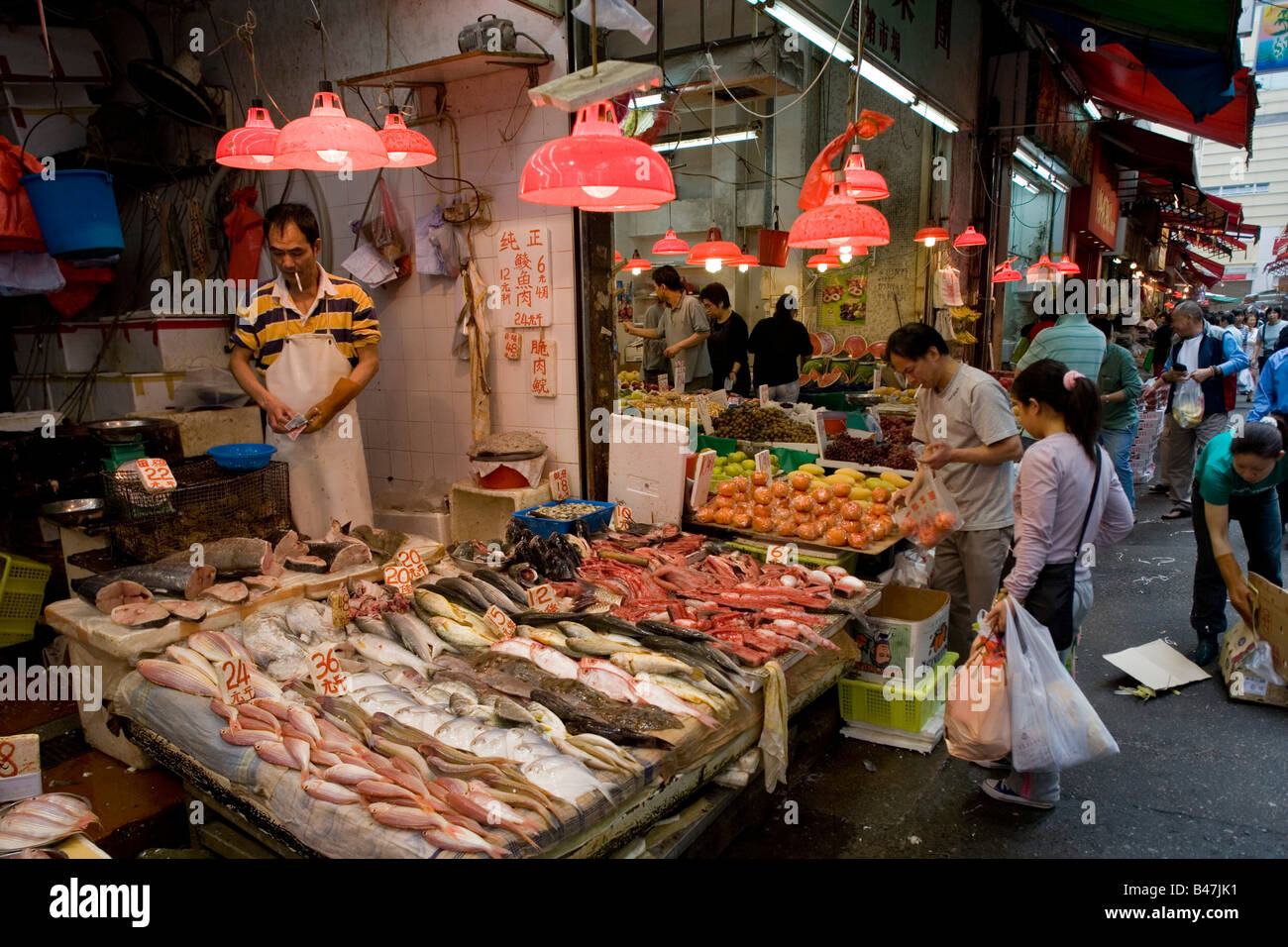 Fish market Hong Kong. China Stock Photo - Alamy