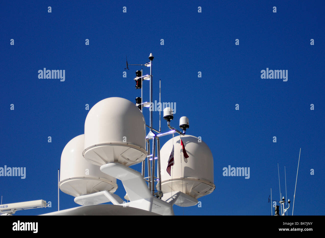 Sat Nav and Radar equipment aboard a super yacht. Picture by Patrick ...
