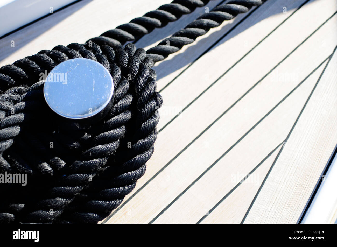 Ropes on the deck of a super yacht. Picture by Patrick Steel ...