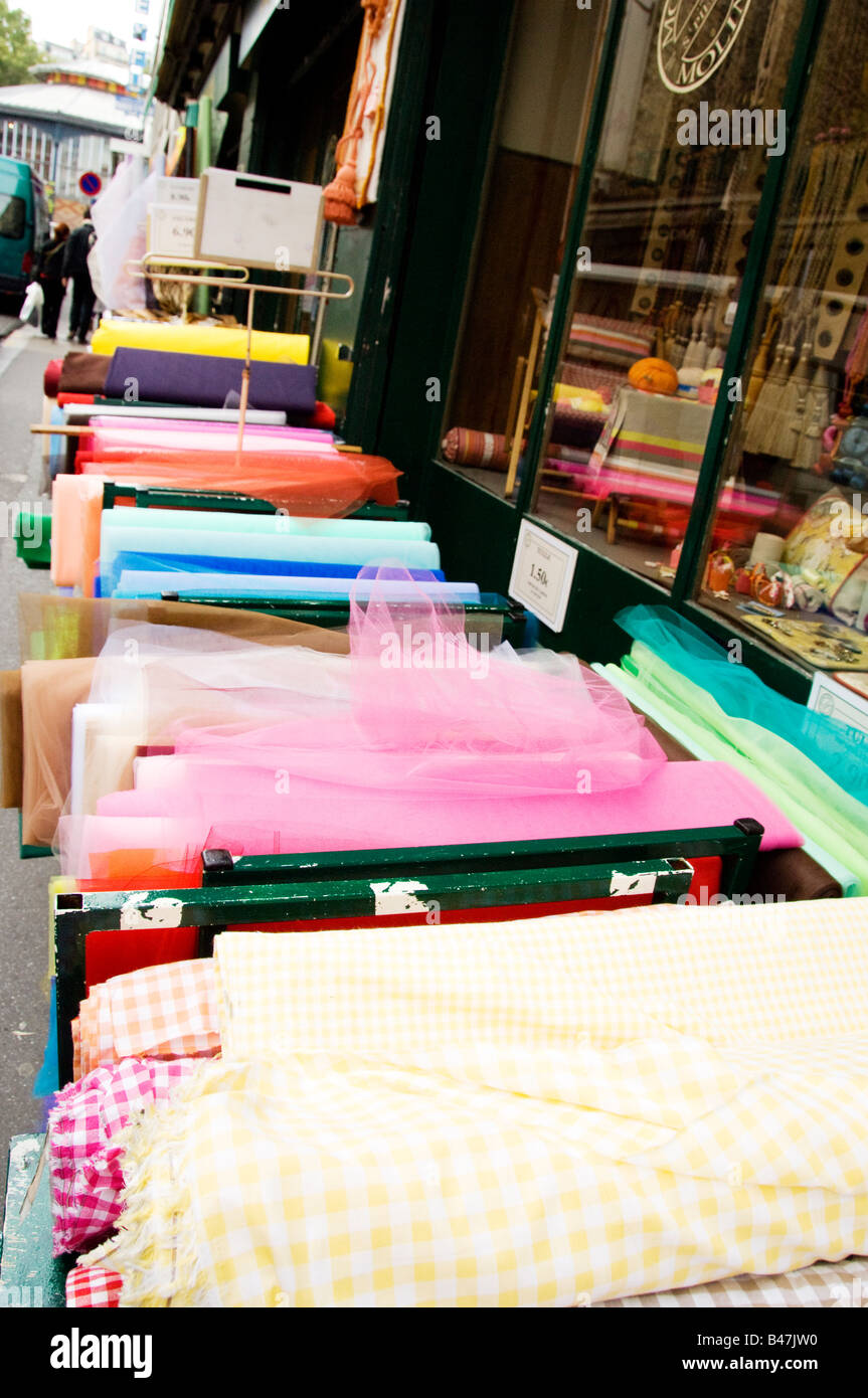 drapers shop display in Montmartre Stock Photo - Alamy