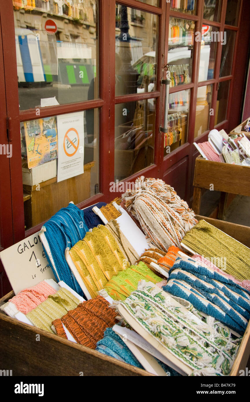 drapers shop display in Montmartre Paris France Stock Photo - Alamy