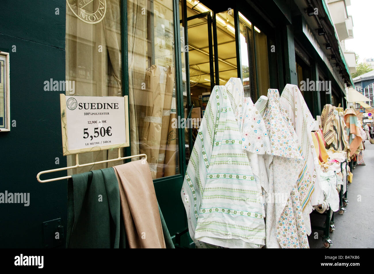 drapers shop display in Montmartre Stock Photo - Alamy