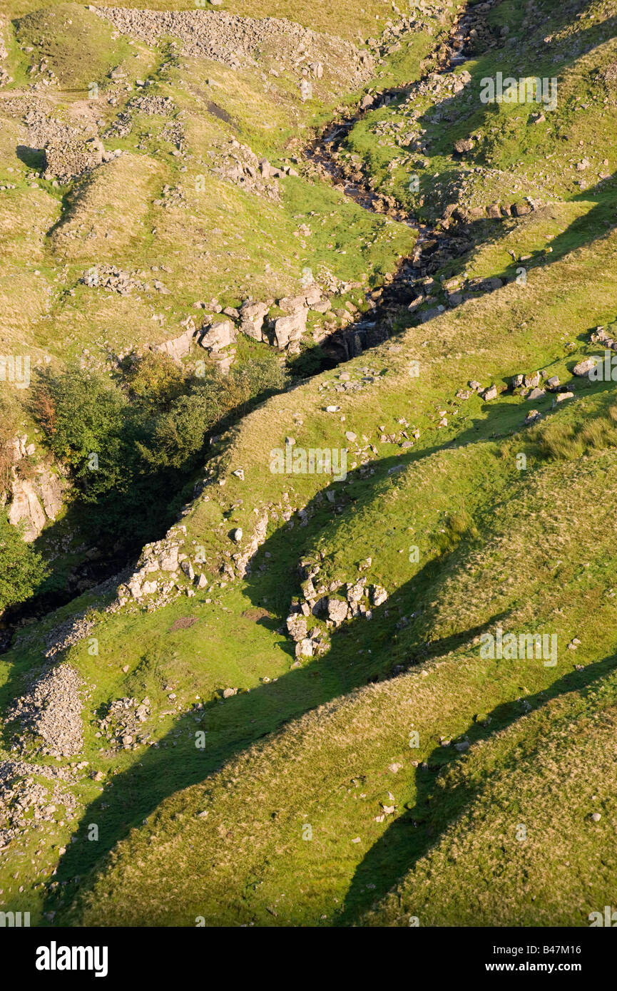 Limestone on fellside in Swaledale Taken from the Buttertubs Pass ...