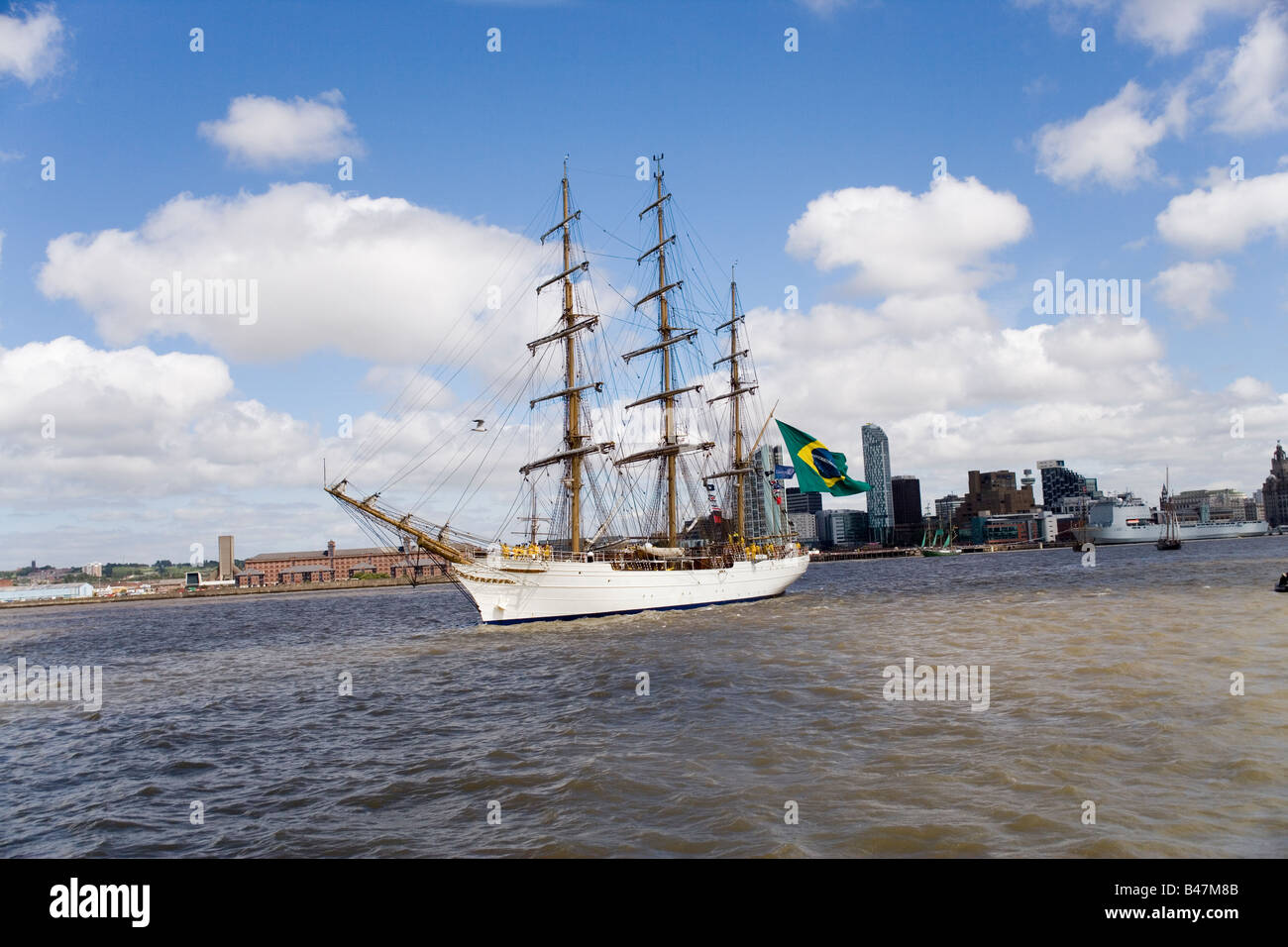 Brazilian sailing ship the Cisne Branco at the Tall Ships race in ...