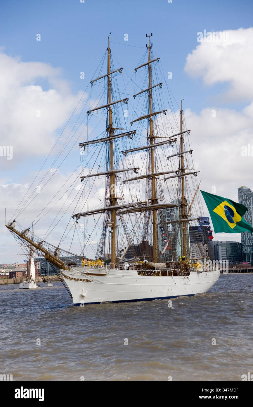 Brazilian sailing ship the Cisne Branco at the Tall Ships race in ...