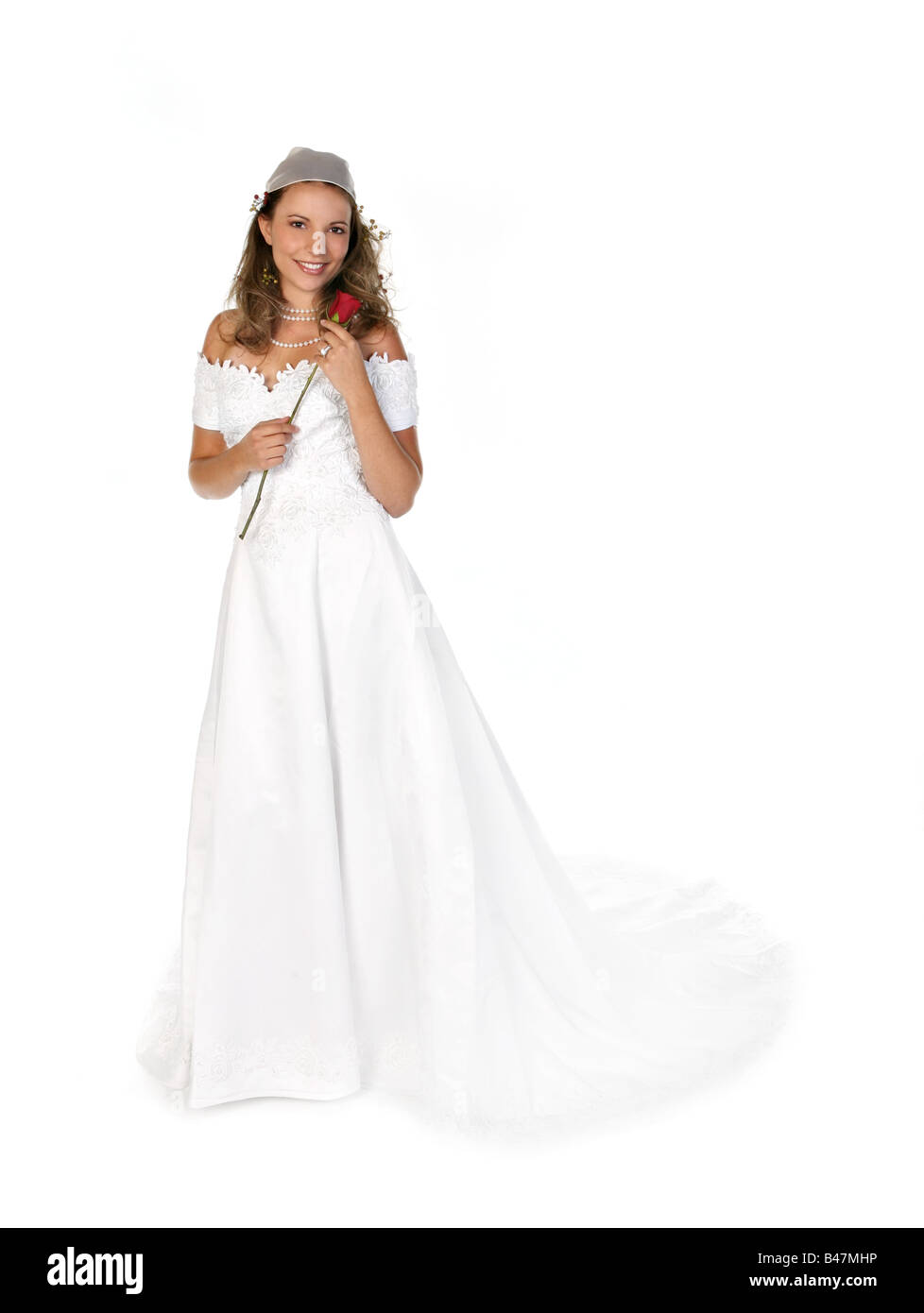 Red one shoulder satin silk dress hi-res stock photography and images ...