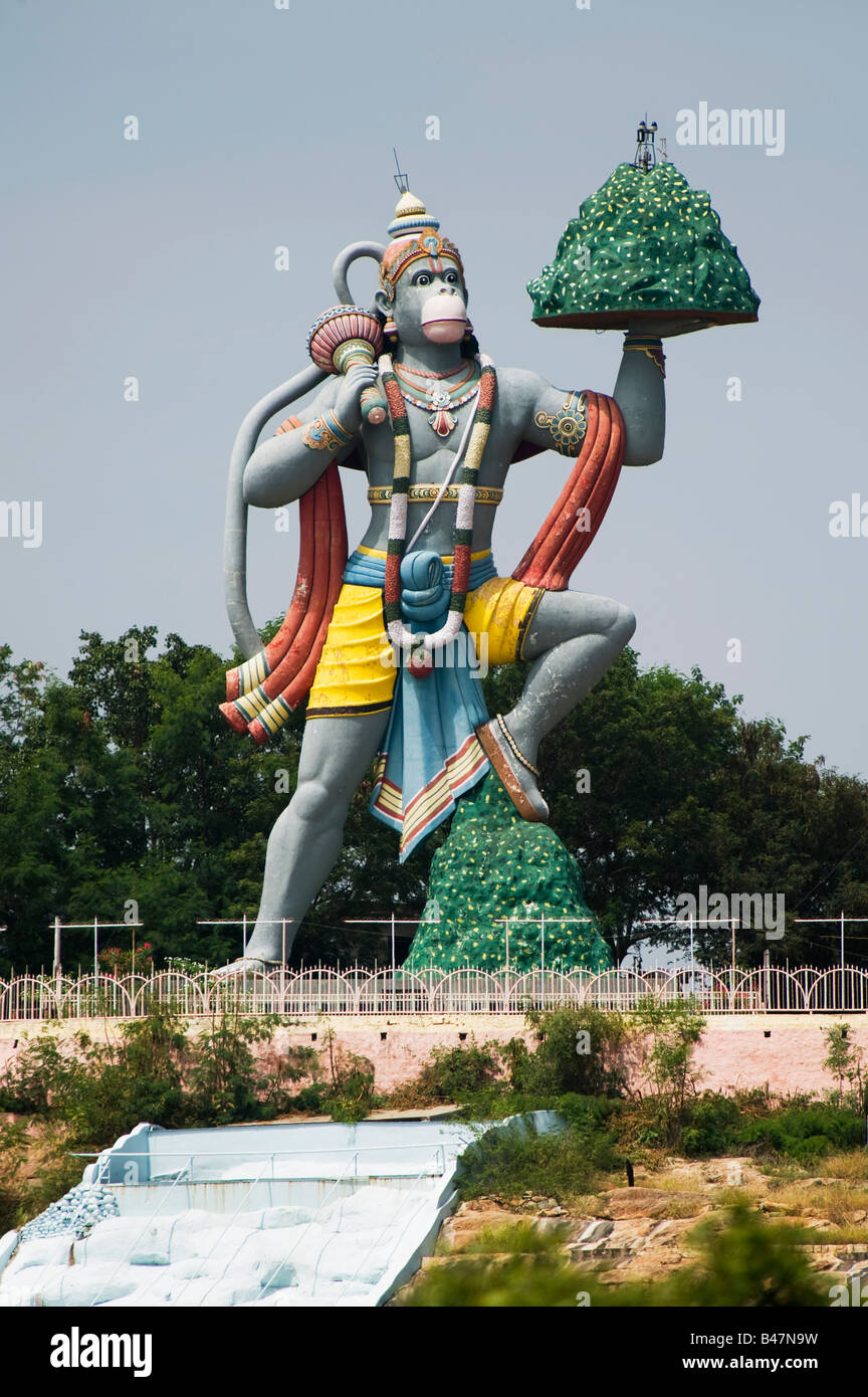 Hanuman statue. Puttaparthi, Andhra Pradesh, India Stock Photo - Alamy
