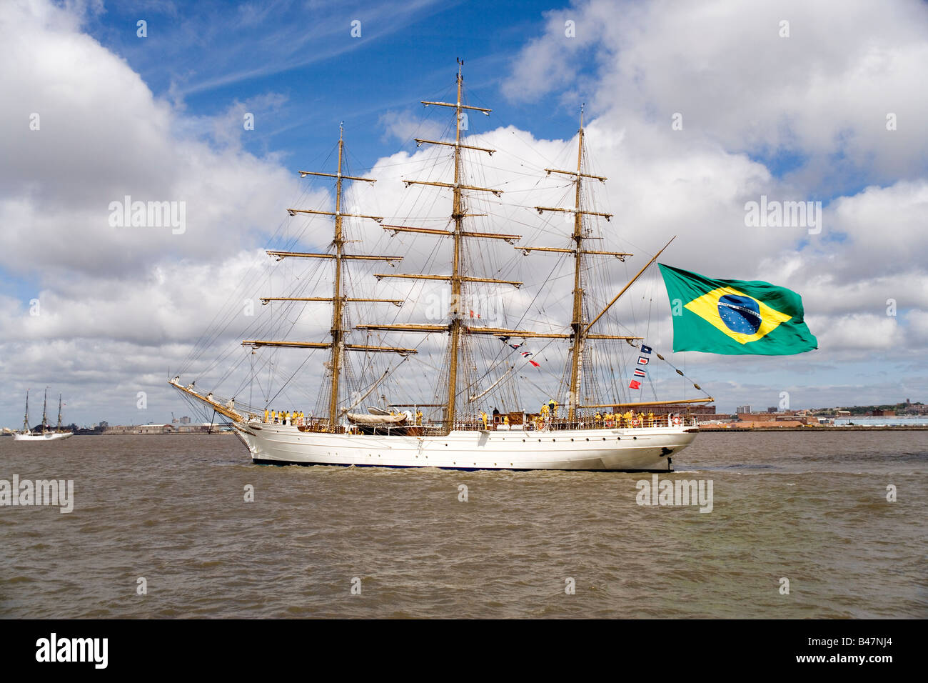 Brazilian sailing ship the Cisne Branco at the Tall Ships race in ...