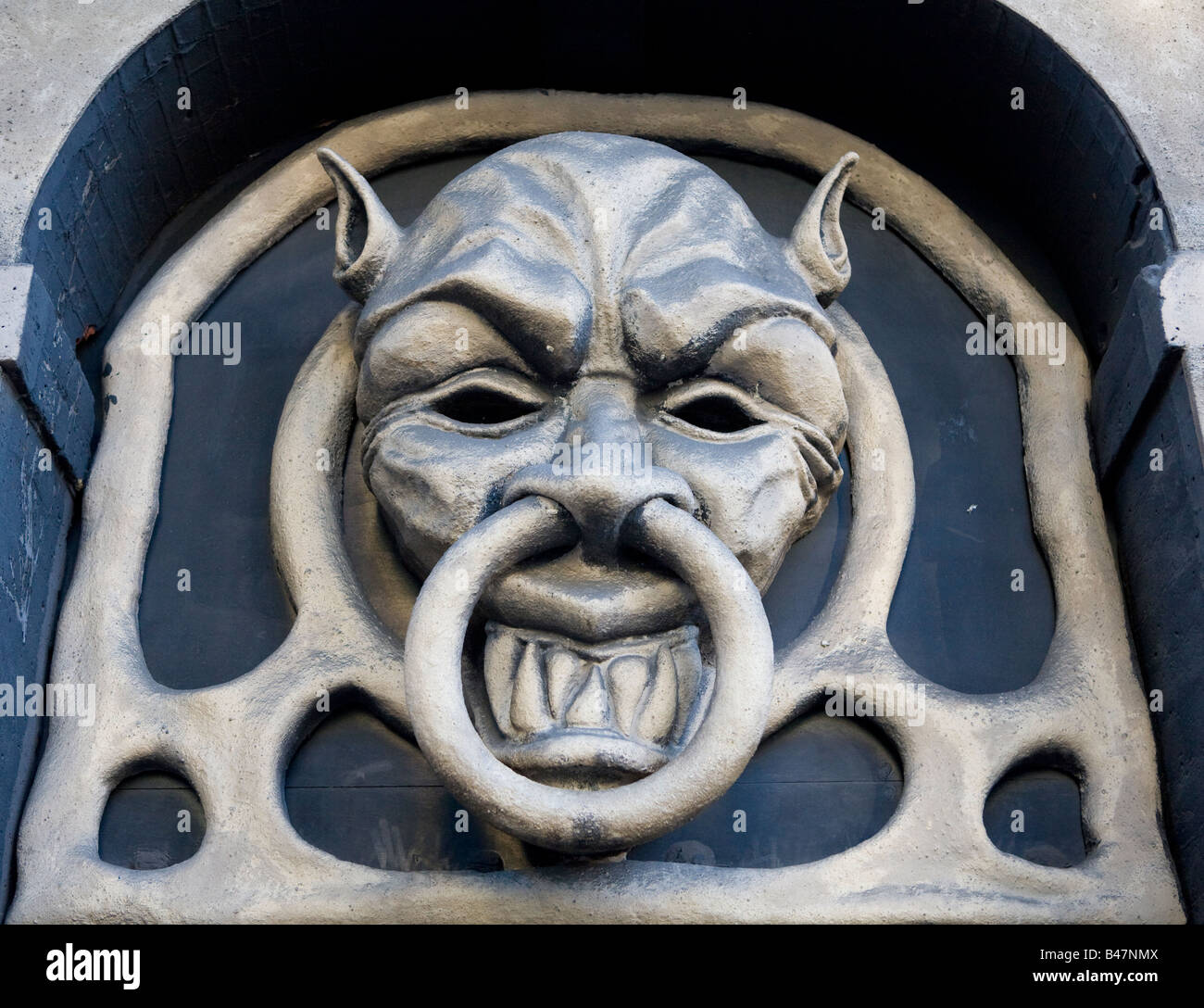 Devil Face Outside The London Dungeon London UK Europe Stock Photo - Alamy