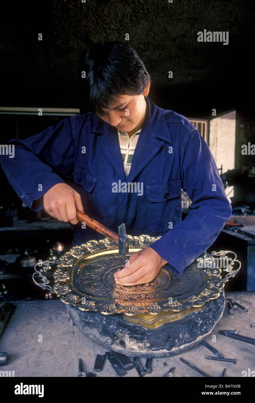 1, one, Greek boy, teen boy, teenage boy, teenager, craftsman, metal ...