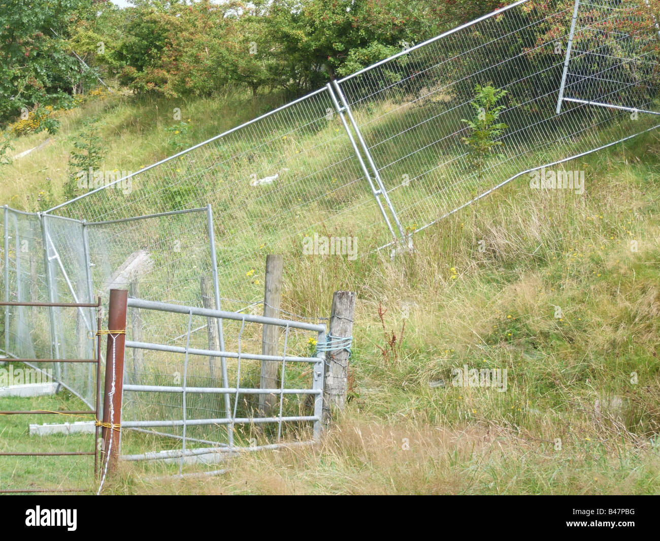 Gig concert outdoors outside hill side exclusion hi-res stock ...