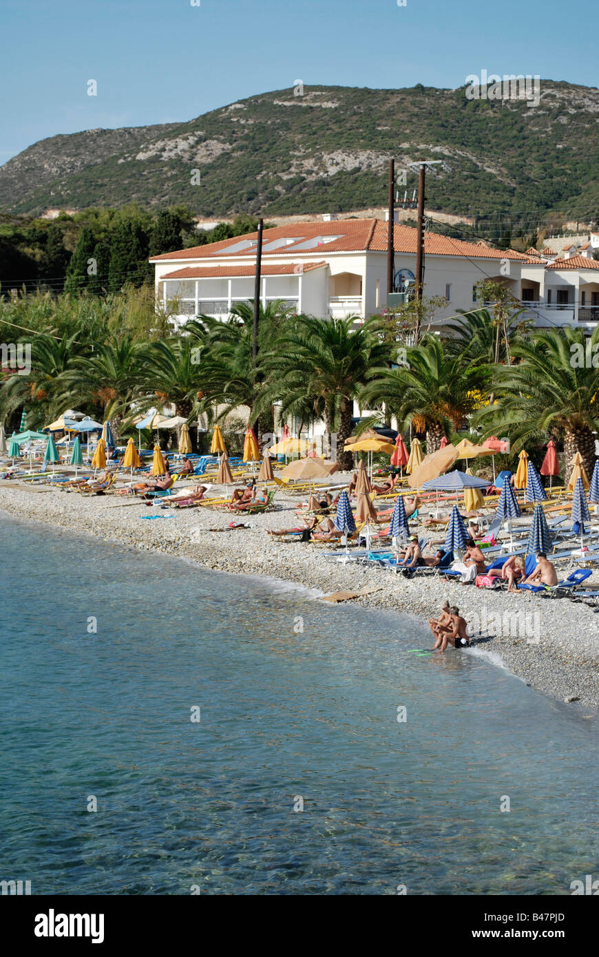 Gagou Beach in Samos town Samos island Greece 2008 Stock Photo - Alamy