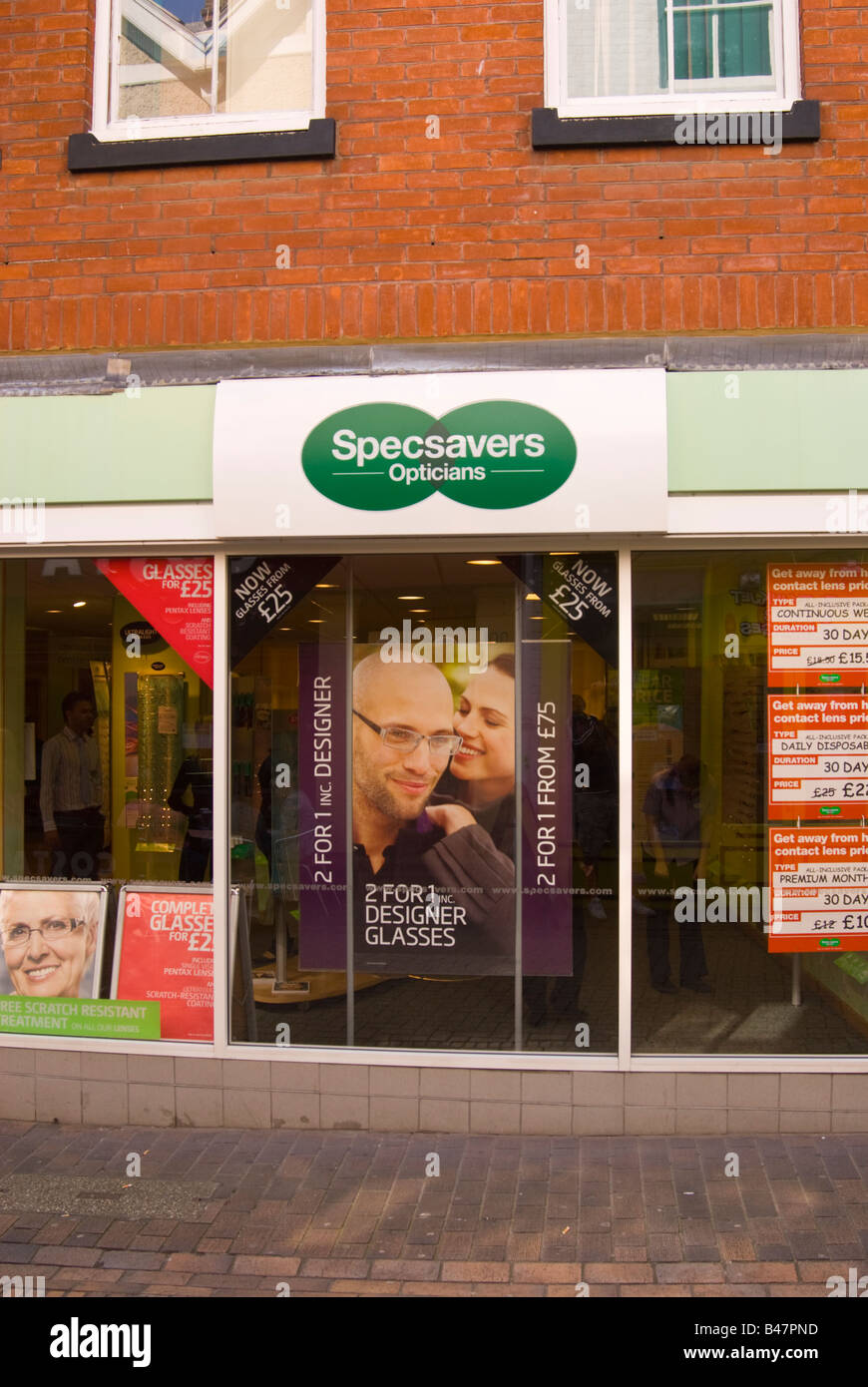 Specsavers Opticians in Norwich,Norfolk,Uk Stock Photo - Alamy