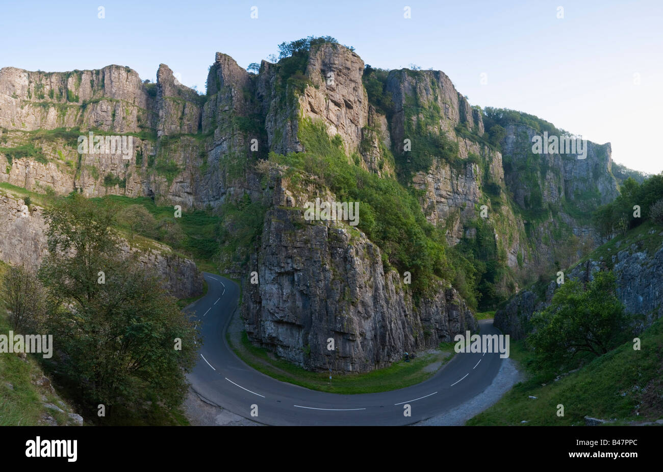 Cheddar gorge winding road hi-res stock photography and images - Alamy