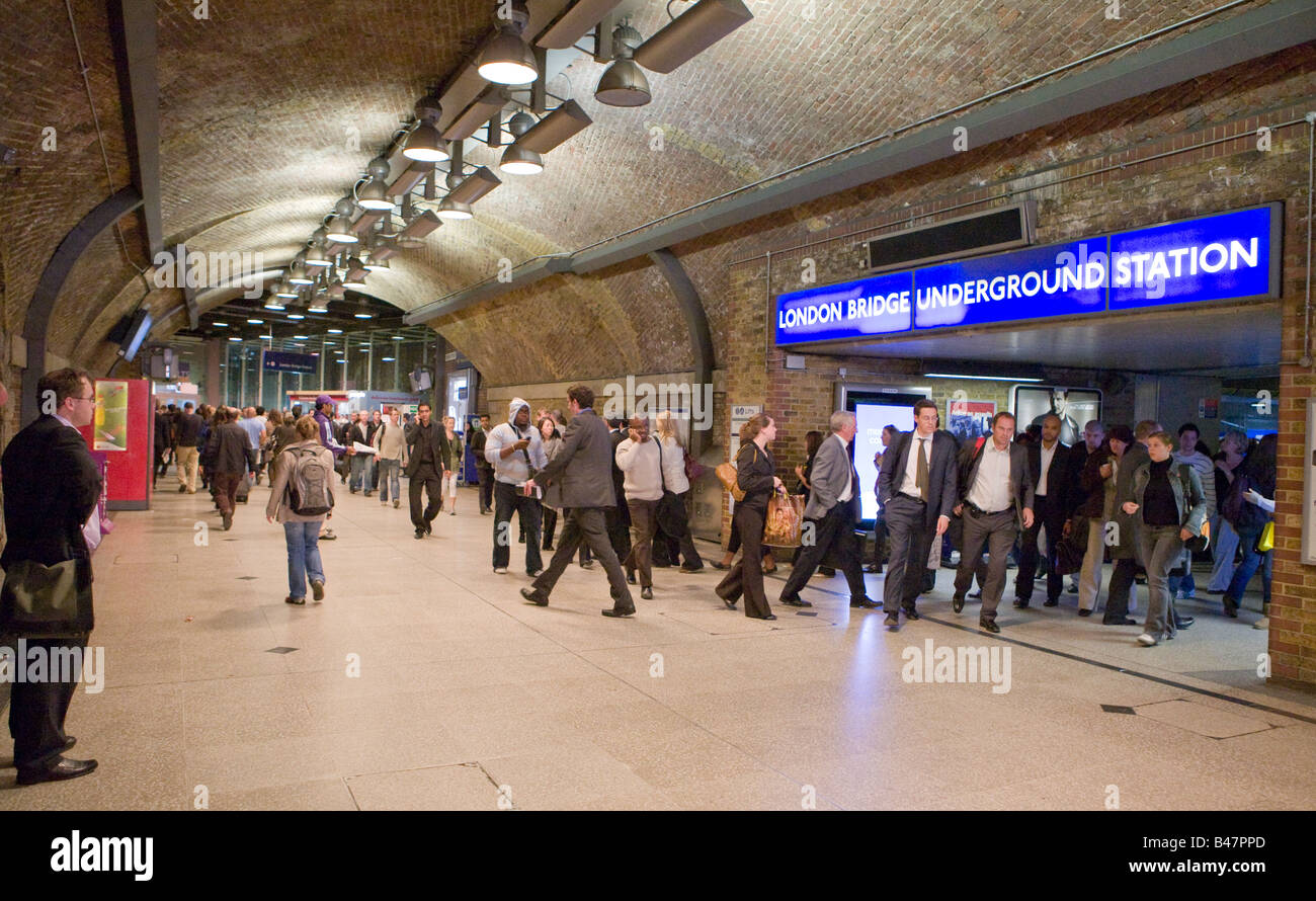 London Bridge Underground Station London UK Stock Photo - Alamy
