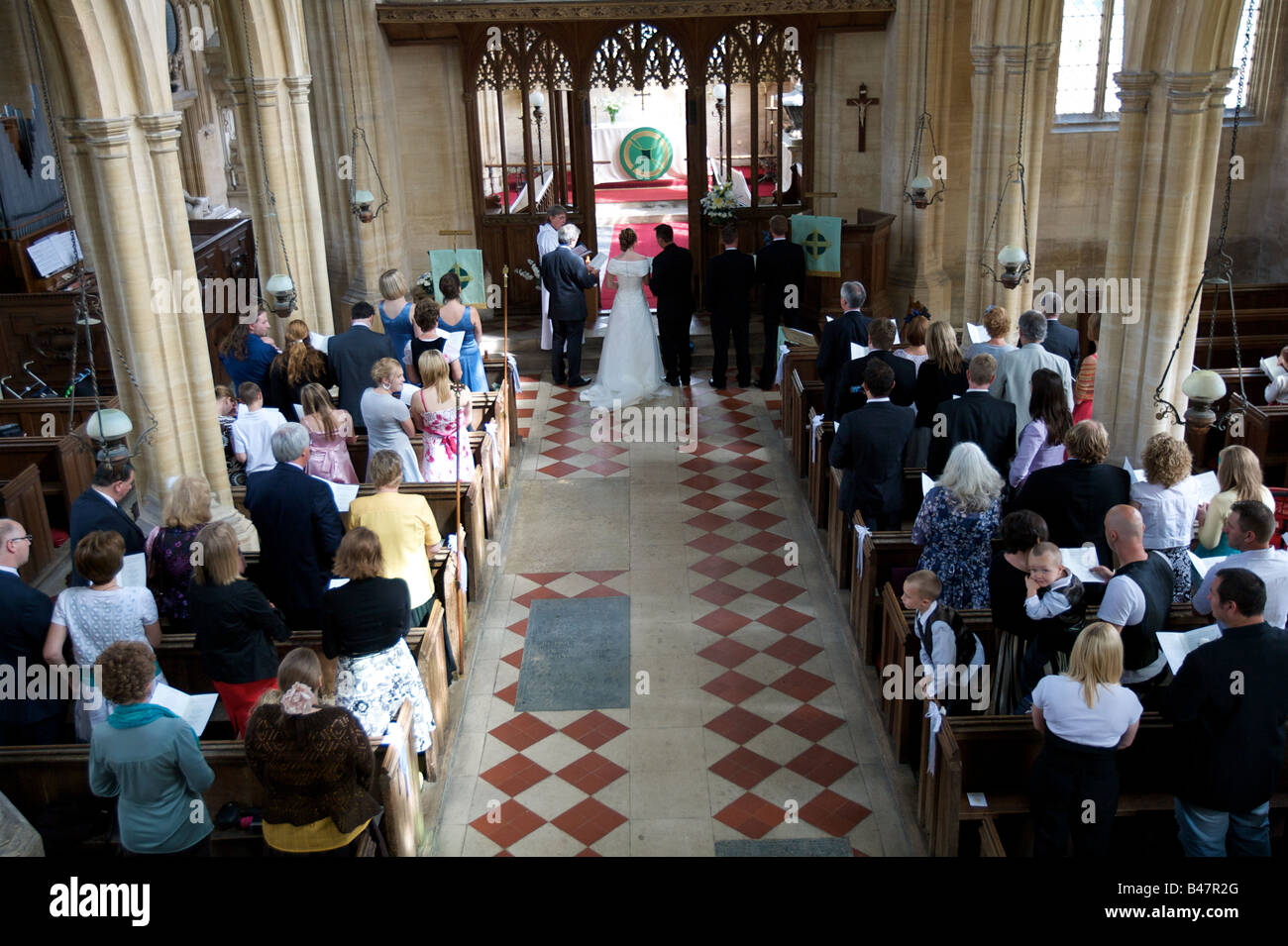 A Church Wedding Stock Photo - Alamy