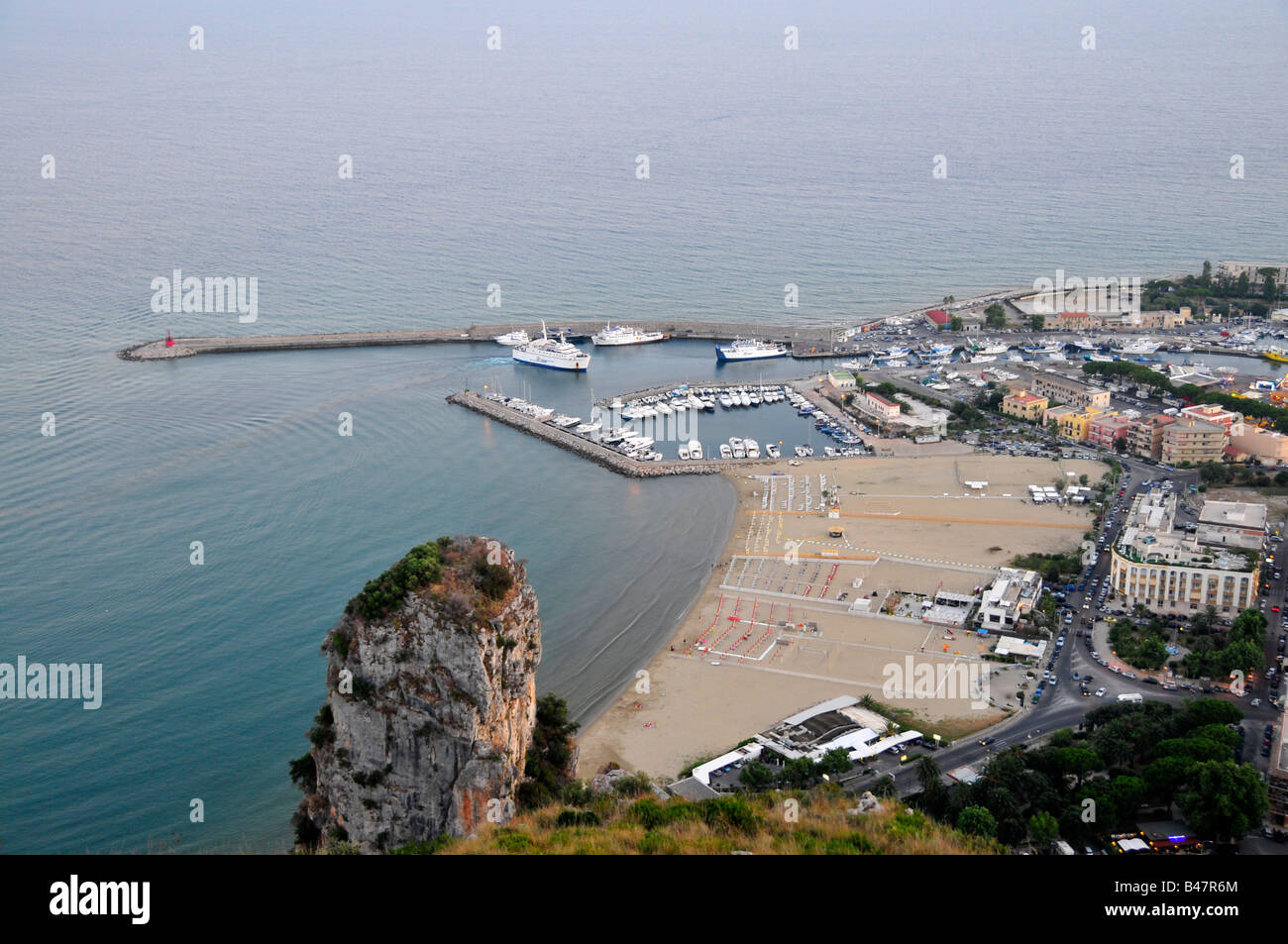 view of the port area of terracina, central italy Stock Photo - Alamy