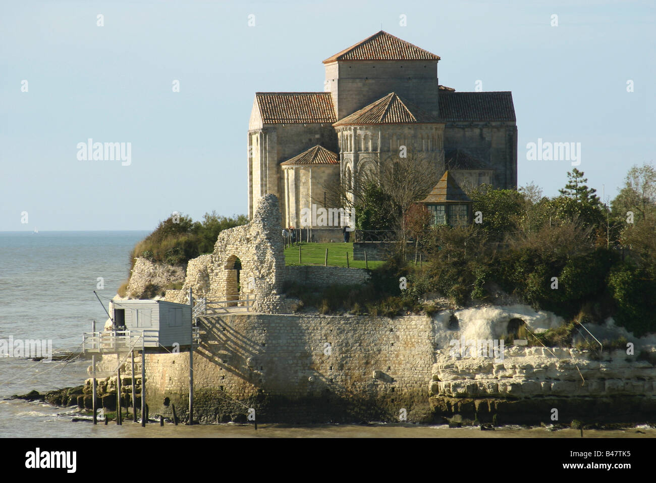 The Church Sainte Radegonde of Talmont Stock Photo - Alamy