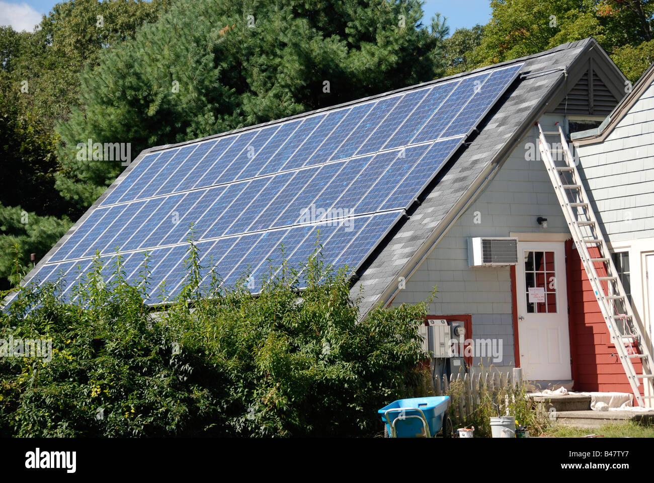 solar panel on roof Stock Photo - Alamy