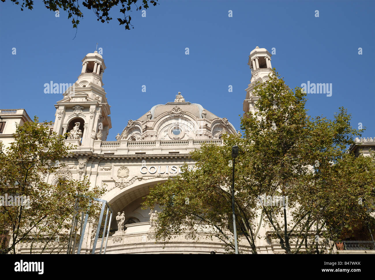 Beautiful Coliseum Building in Barcelona, Spain Stock Photo - Alamy