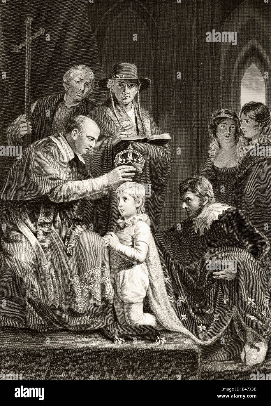 Coronation of King Henry VI of England, November 6, 1429 Stock Photo ...