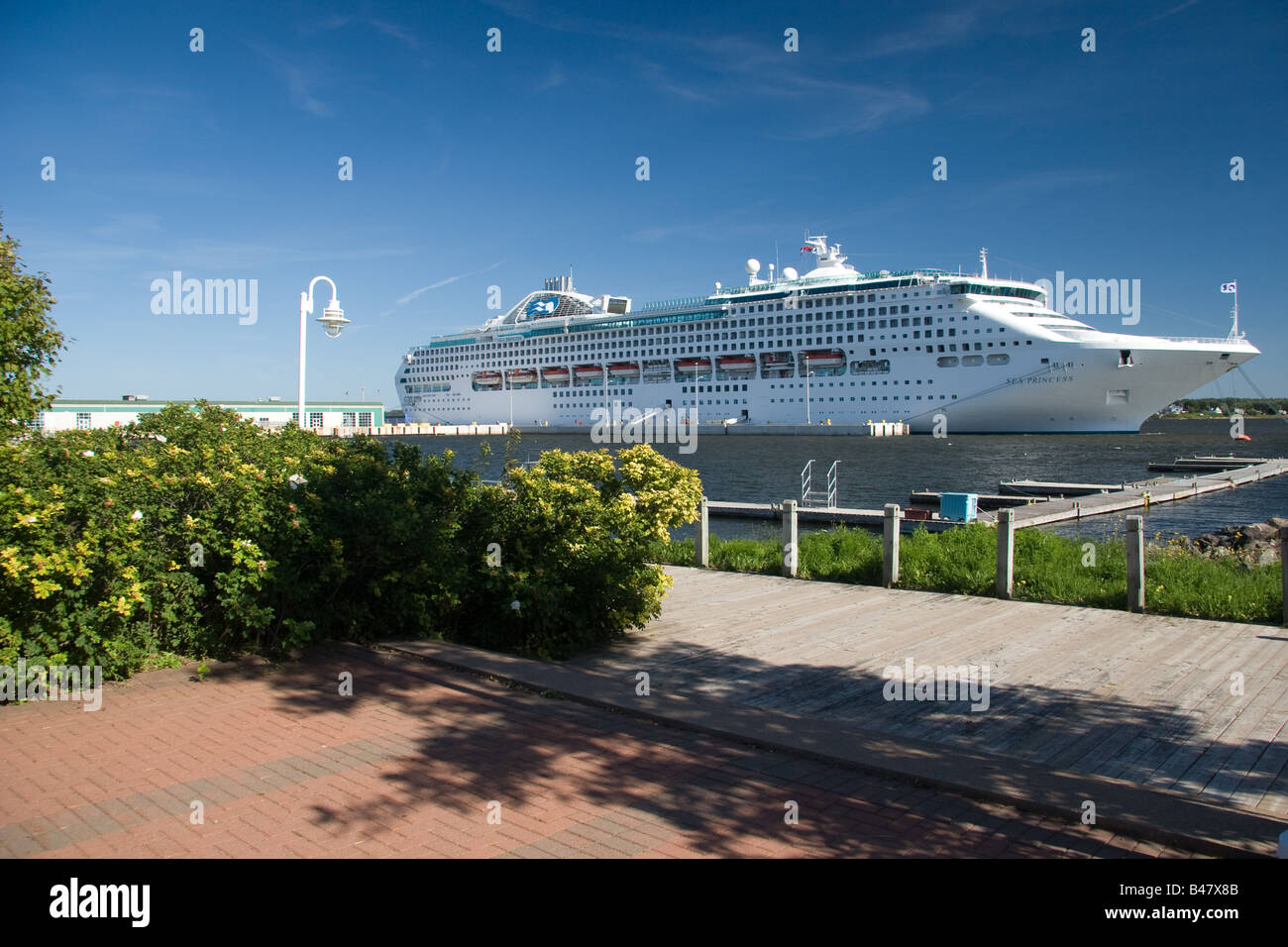 The Sea Princess in port at Charlottetown, PE on her inaugural visit to ...