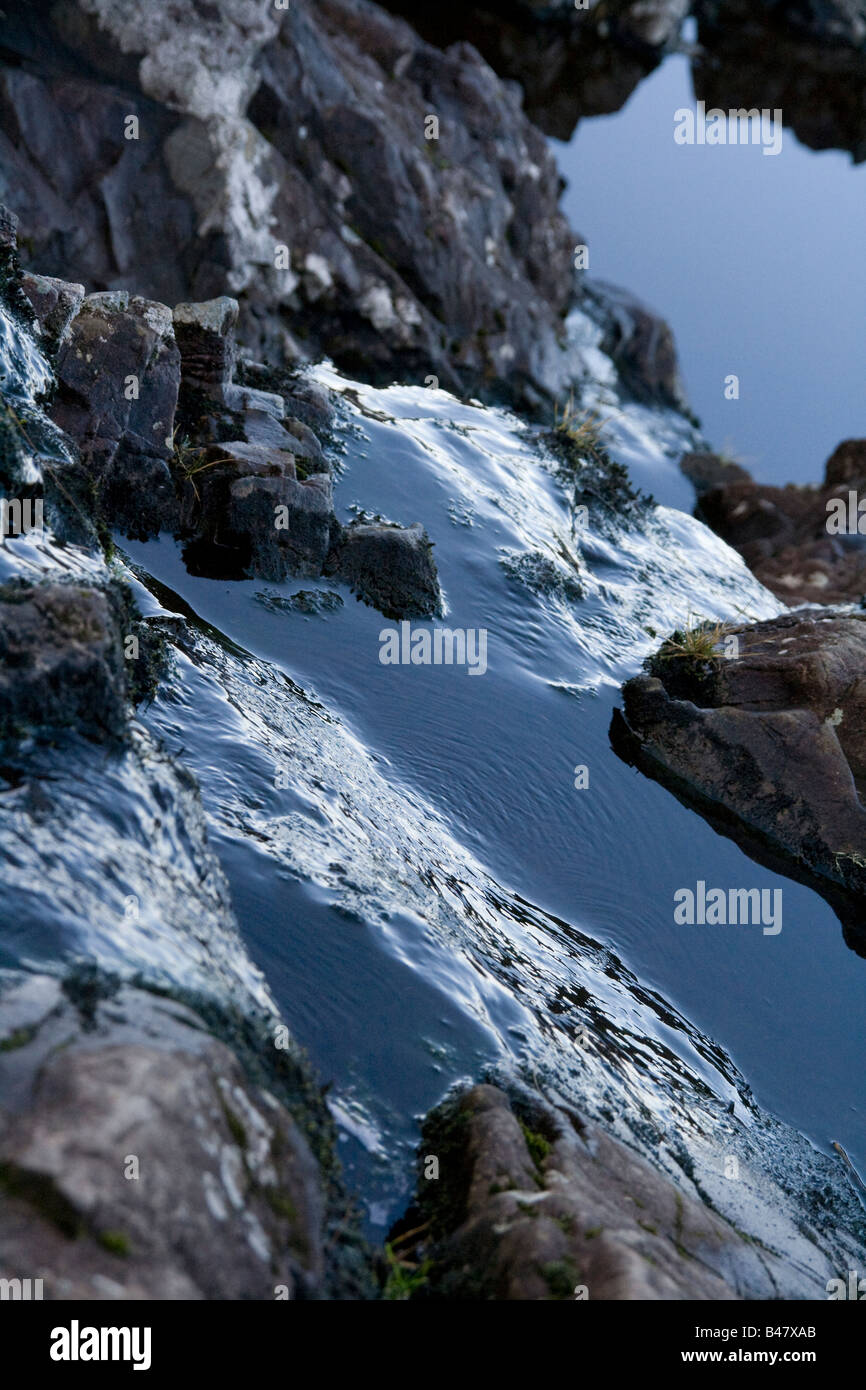 Water Flowing Down a Cliff Stock Photo - Alamy