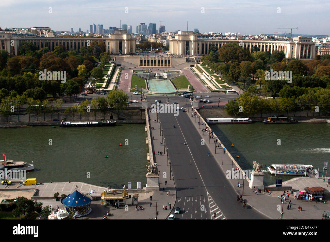 Aerial view of the river Seine Stock Photo - Alamy