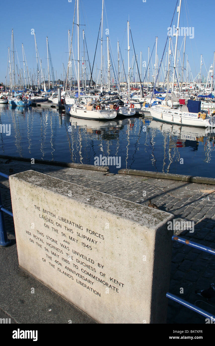 st peter's port guernsey channel island summertime europe Stock Photo ...