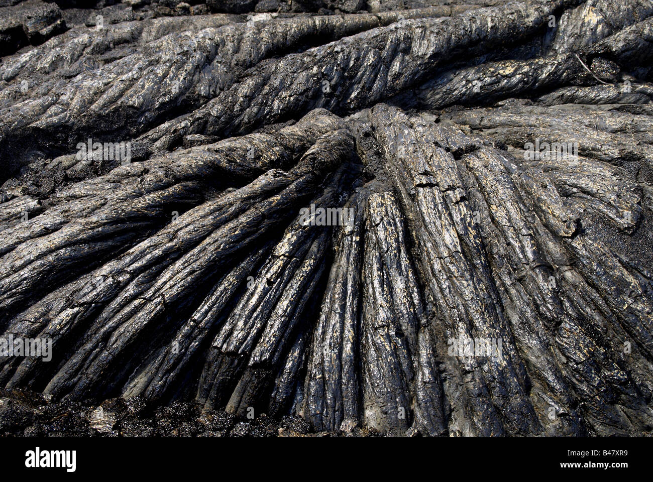 Hardened lava flow on Hawaii Island Stock Photo - Alamy