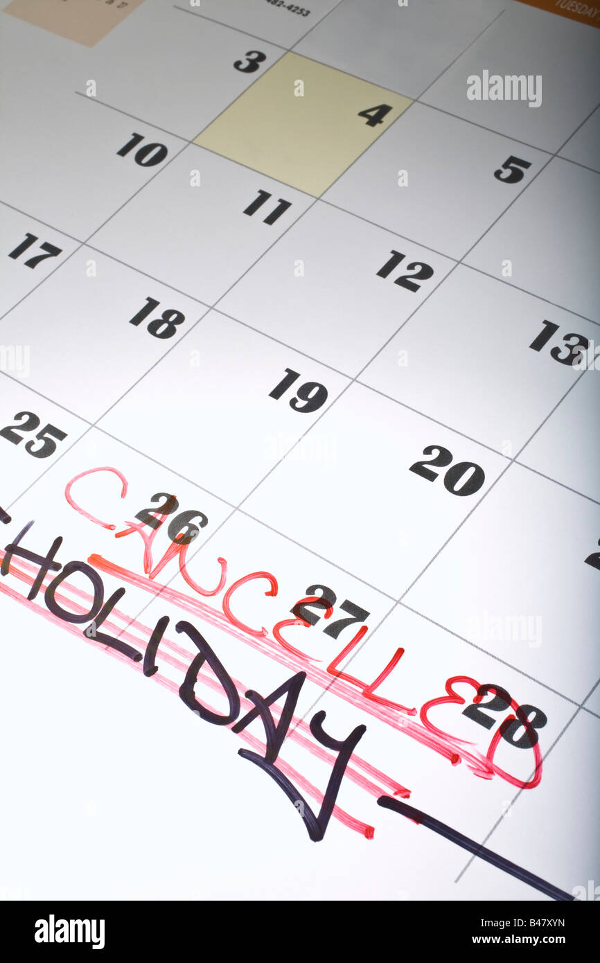 Marked Calendar High Resolution Stock Photography and Images - Alamy